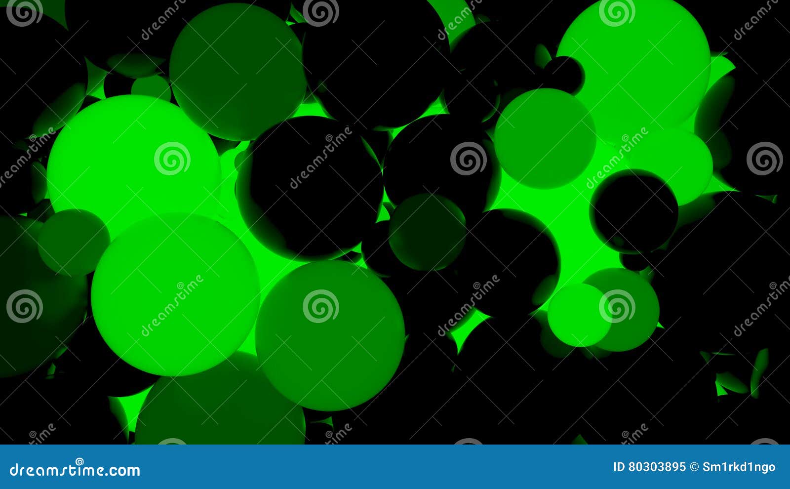 Abstract Background. Fluorescent Green Luminous Balls. Theme Parties ...