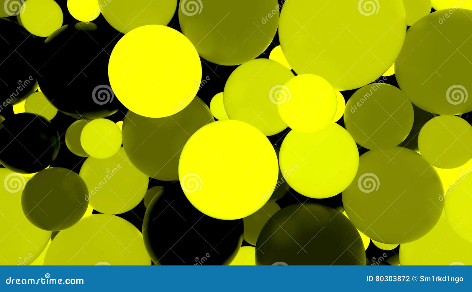 Abstract Background. Fluorescent Yellow Luminous Balls. Theme Parties ...