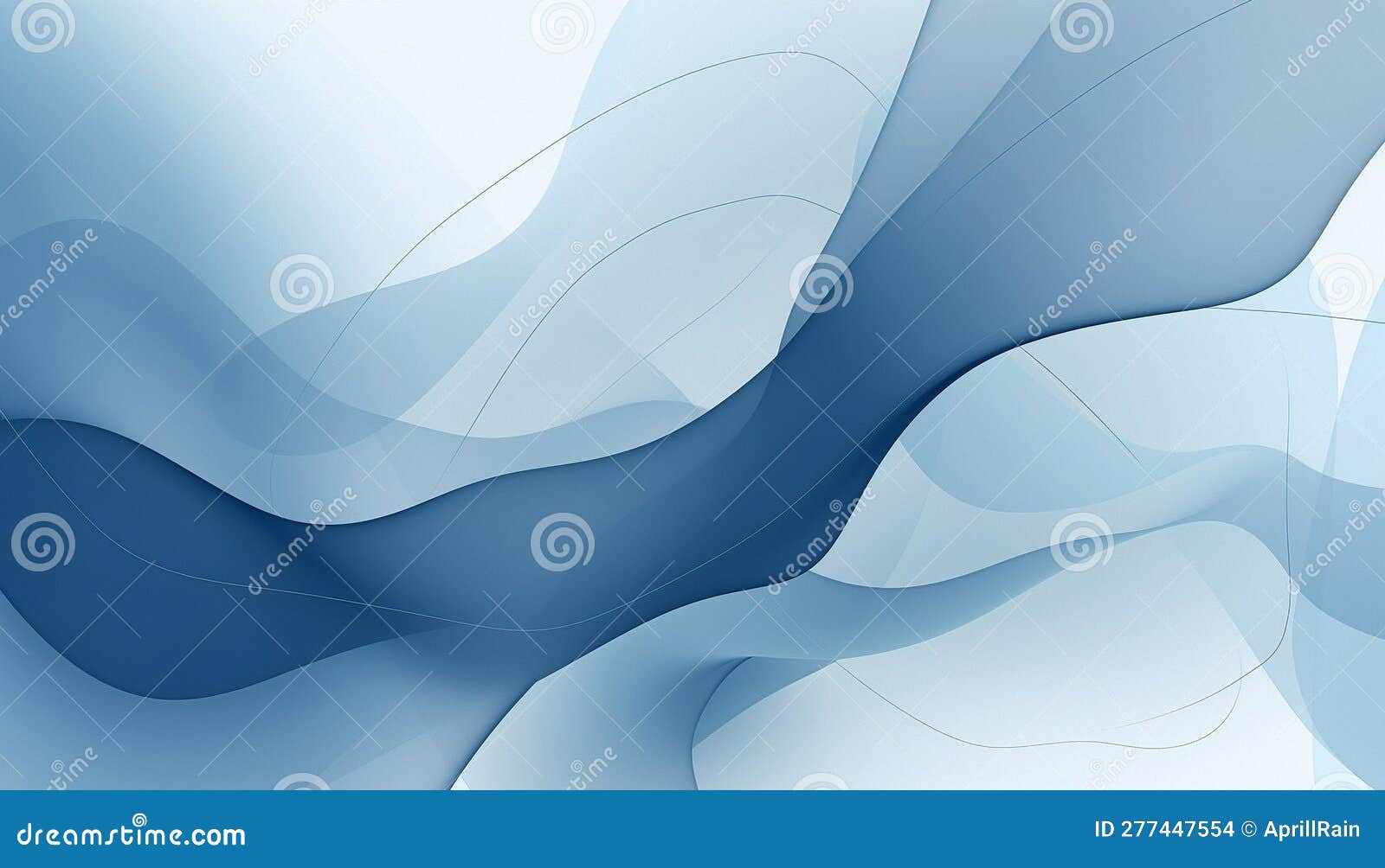 Abstract Background in the Form of Blue and White Waves Stock ...