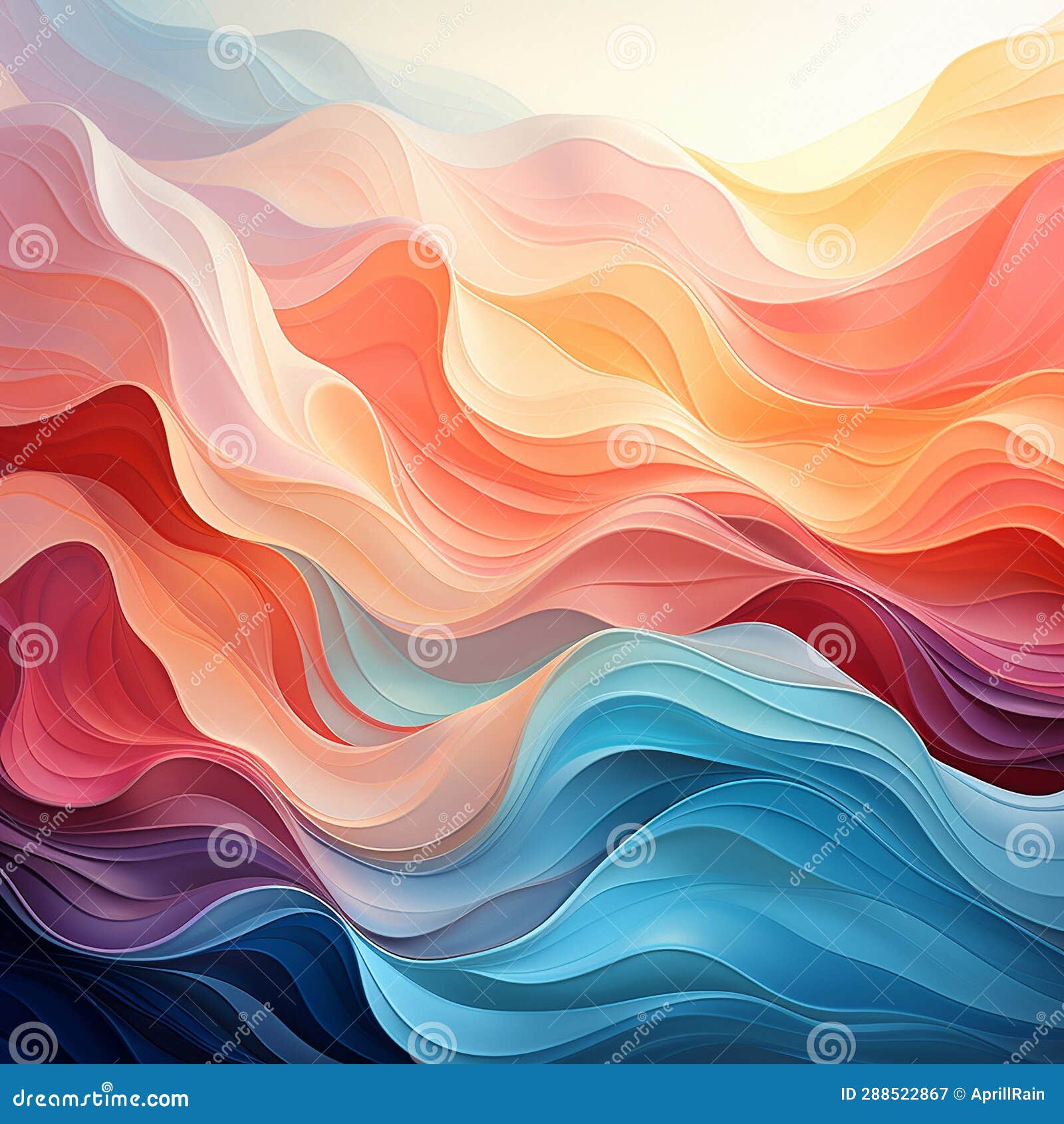 Abstract Background in the Form of Gradient Silk Waves Stock Image ...