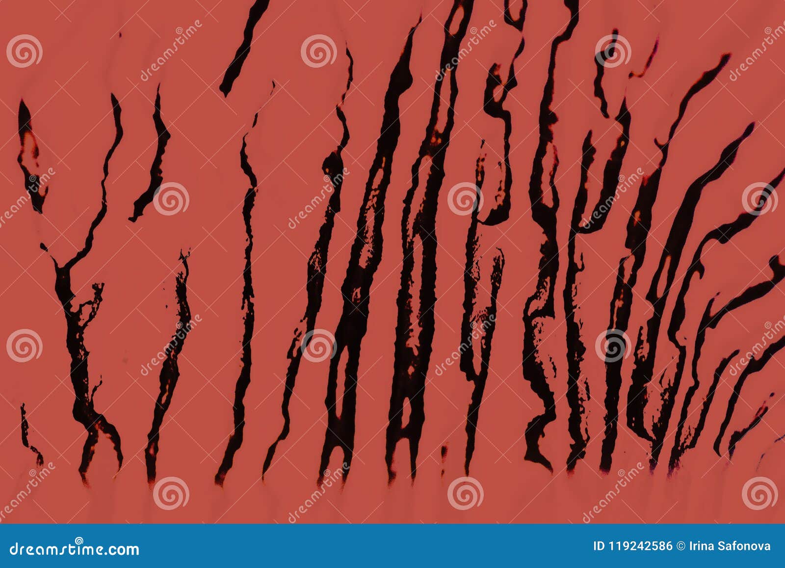 Digital Structure of Painting. Abstract Background in Red Color Stock ...