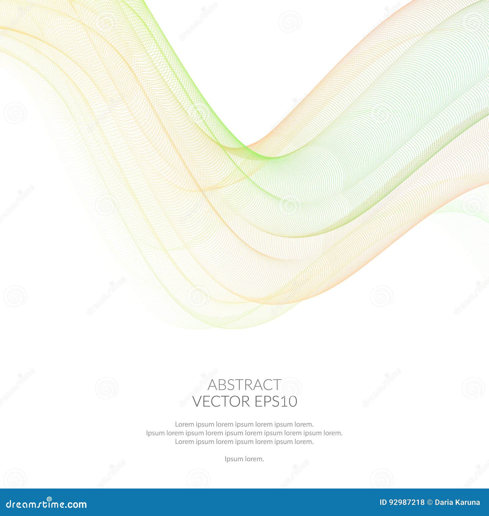 Abstract Background with a Form of Wavy Lines. Space for Text Stock ...