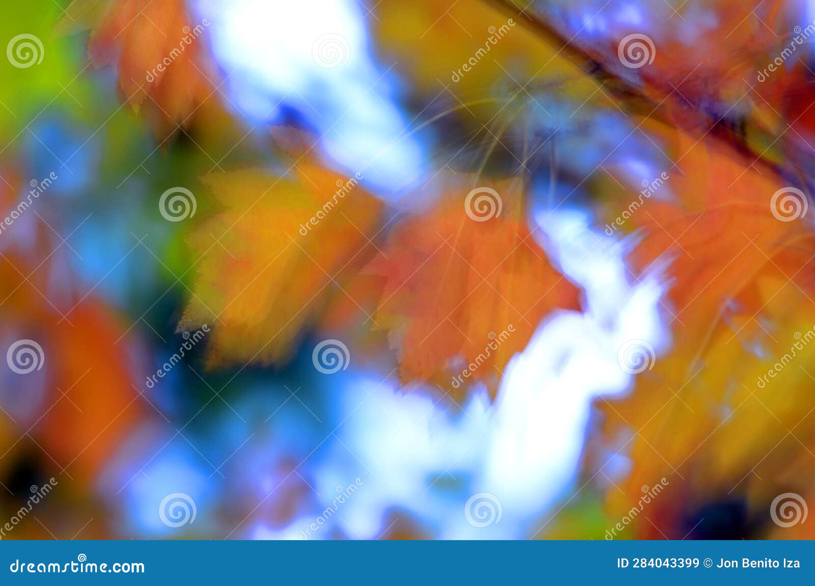 Abstract Background Formed by Leaves of Trees Moved by the Wind ...