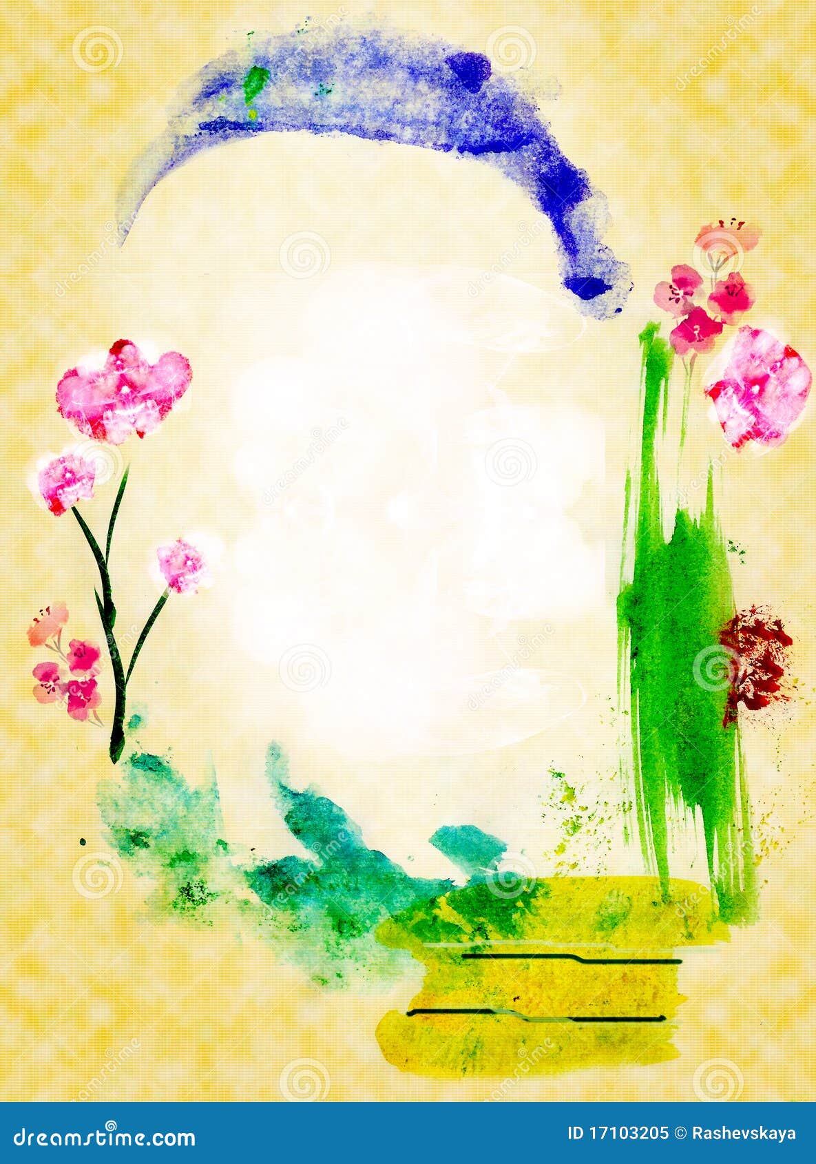 Abstract Background with Frame As an Arch Stock Illustration ...