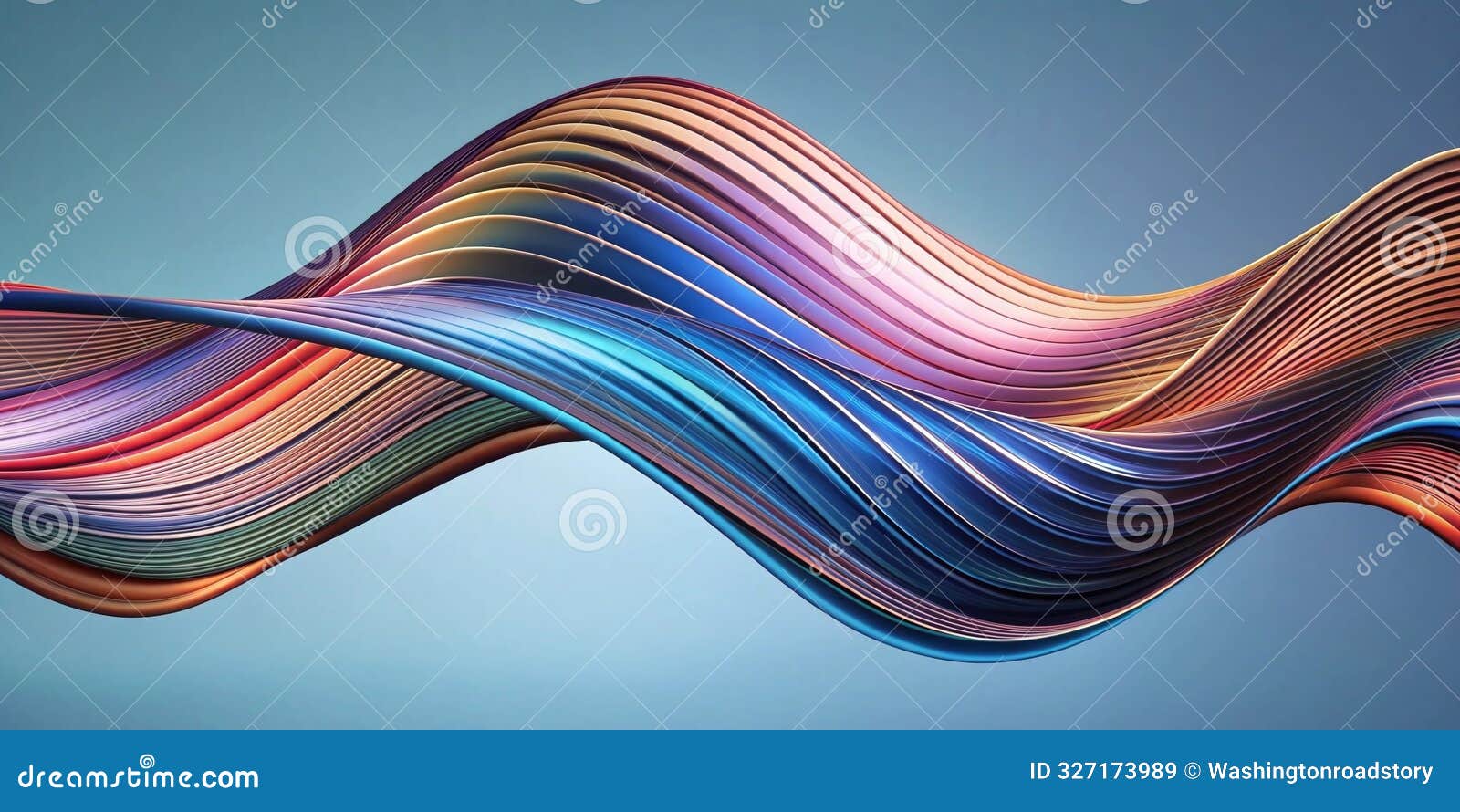 Abstract Background Futuristic Design Blue Wave Technology Digital ...