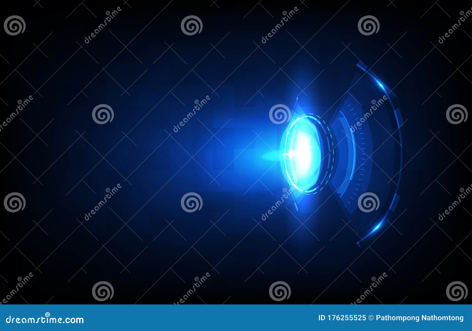 Background of Futuristic Hud Gui Display Panel with Light Stock ...