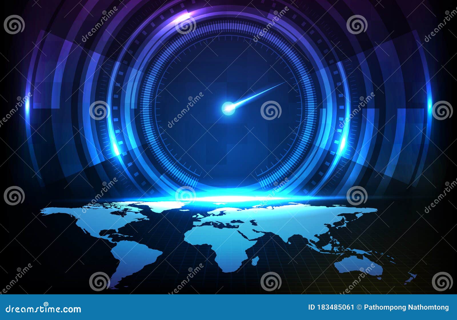 Background Futuristic Technology Halogram of User Interface Hud Ui ...