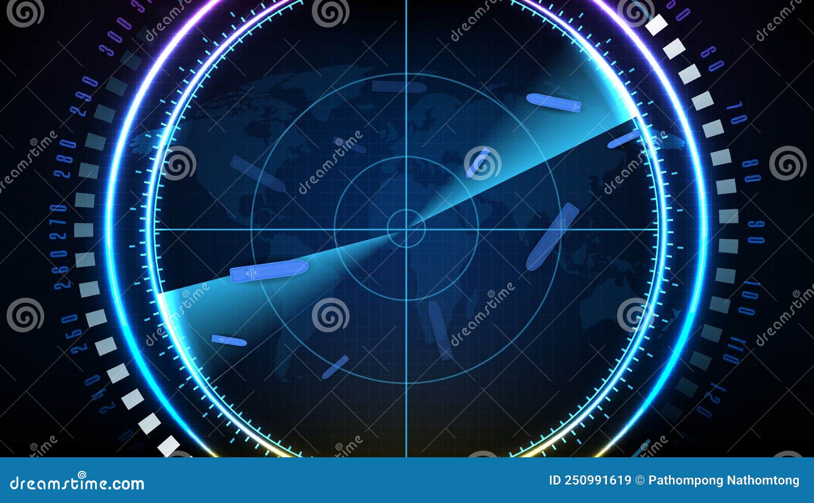 Abstract Background Futuristic Technology Screen Scan Radar Shipping ...