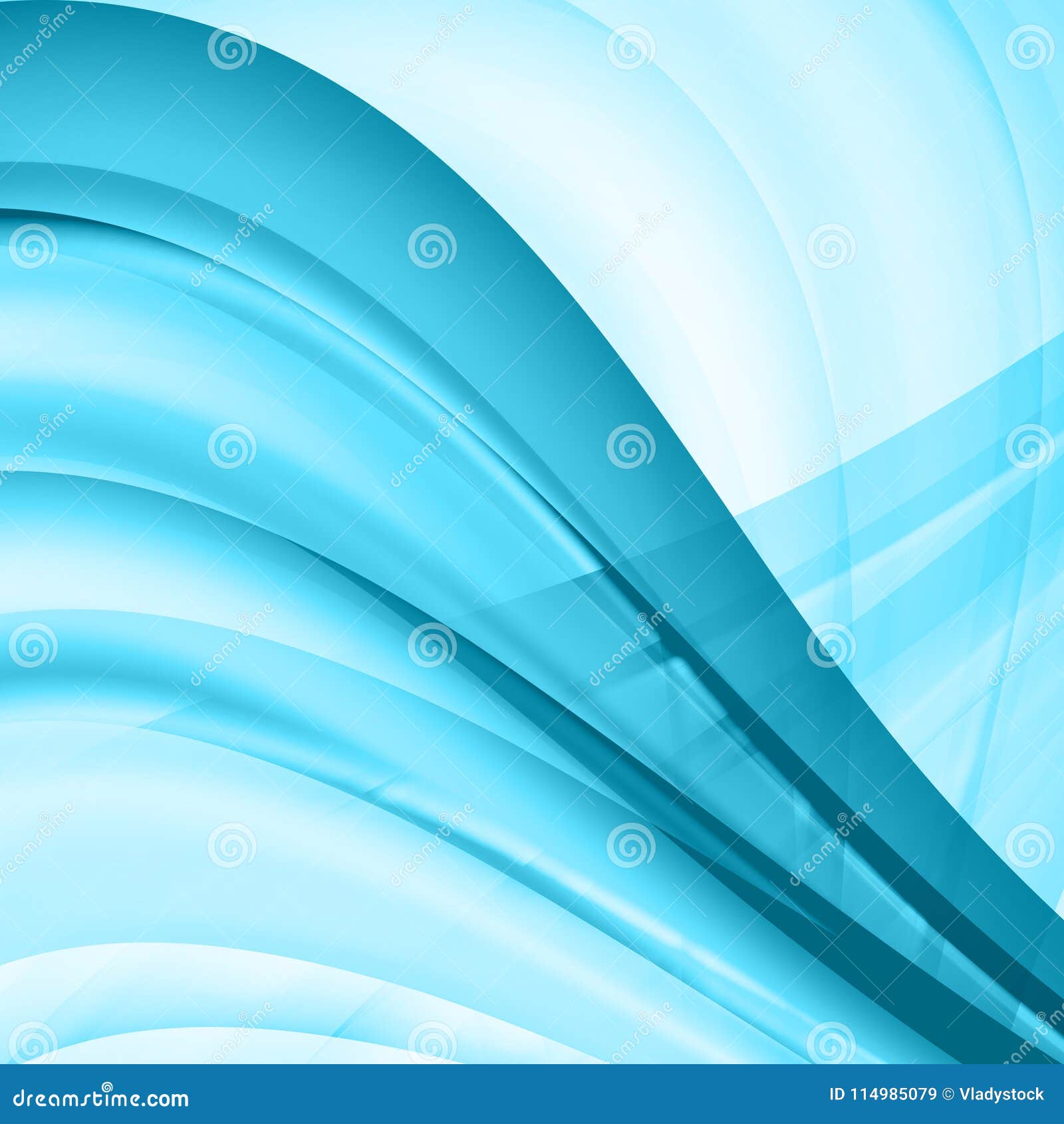 Abstract Background, Futuristic Wavy Shapes Stock Vector - Illustration ...