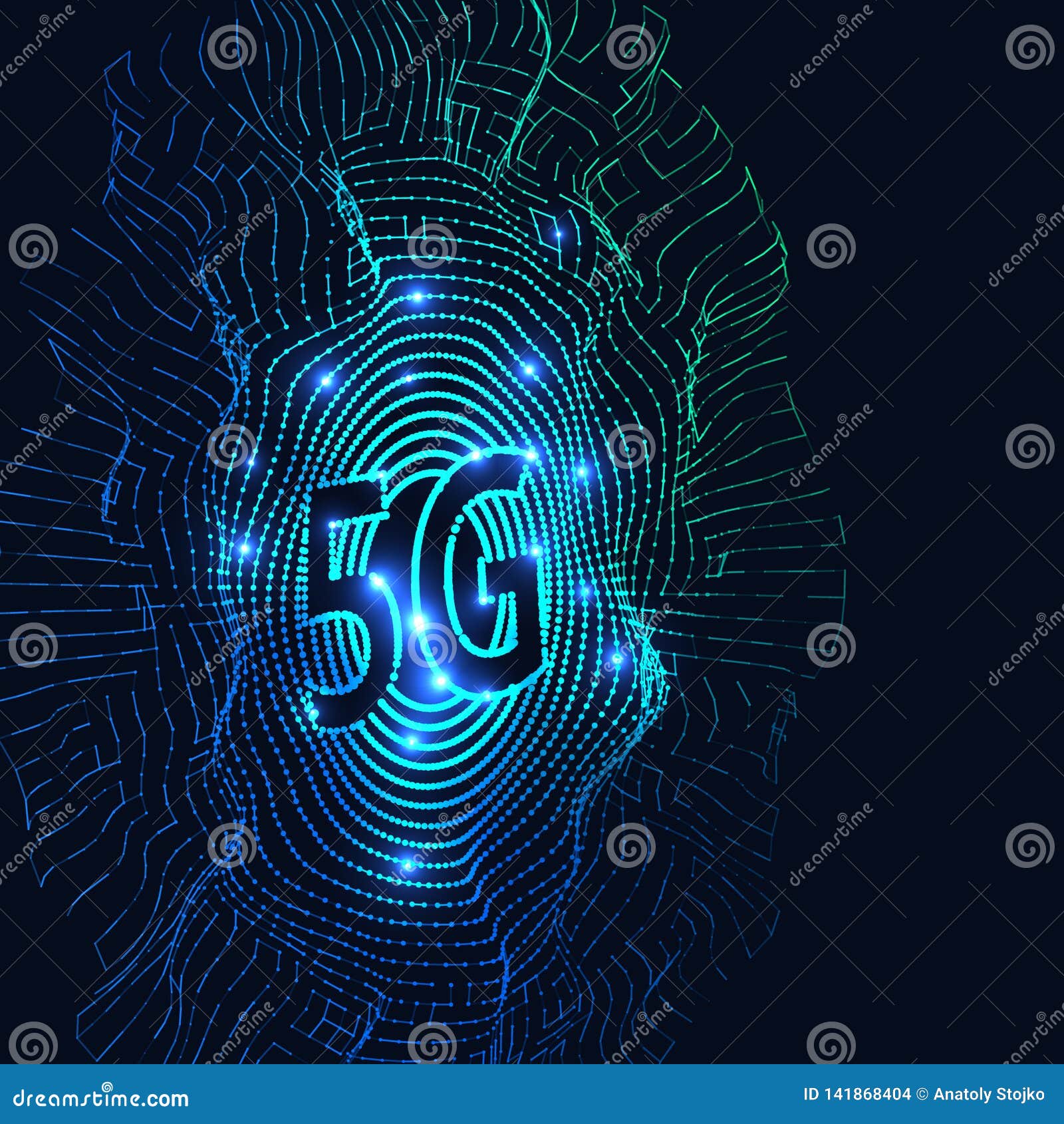Abstract Background 5G Internet Connection Net. Global High Speed ...