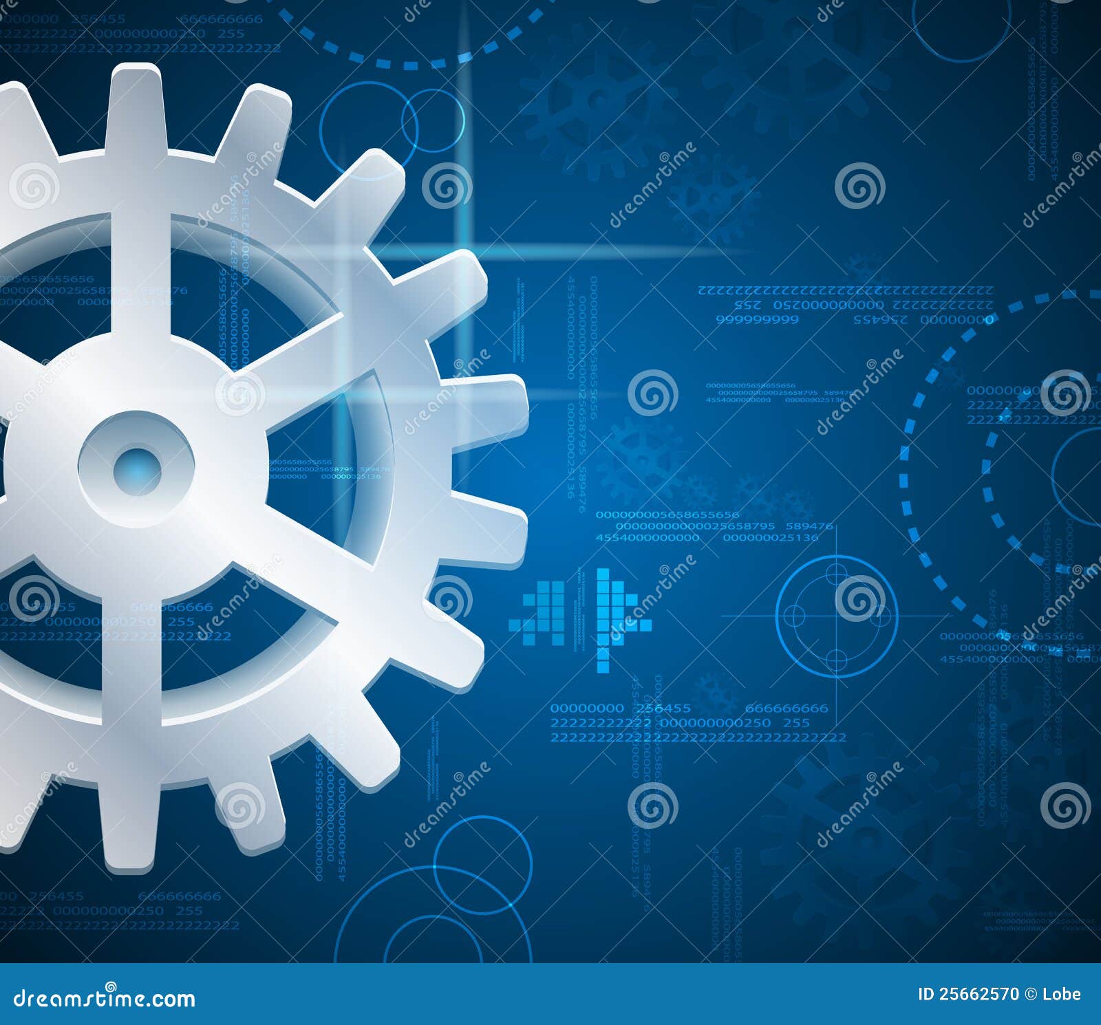 Abstract background gear stock vector. Illustration of technical - 25662570