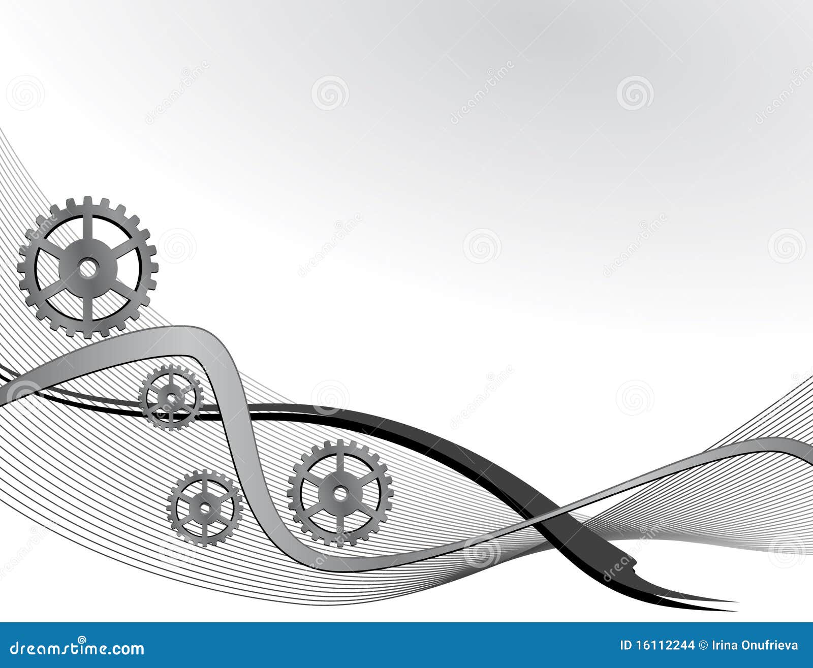 Abstract Background with Gears Stock Vector - Illustration of ...