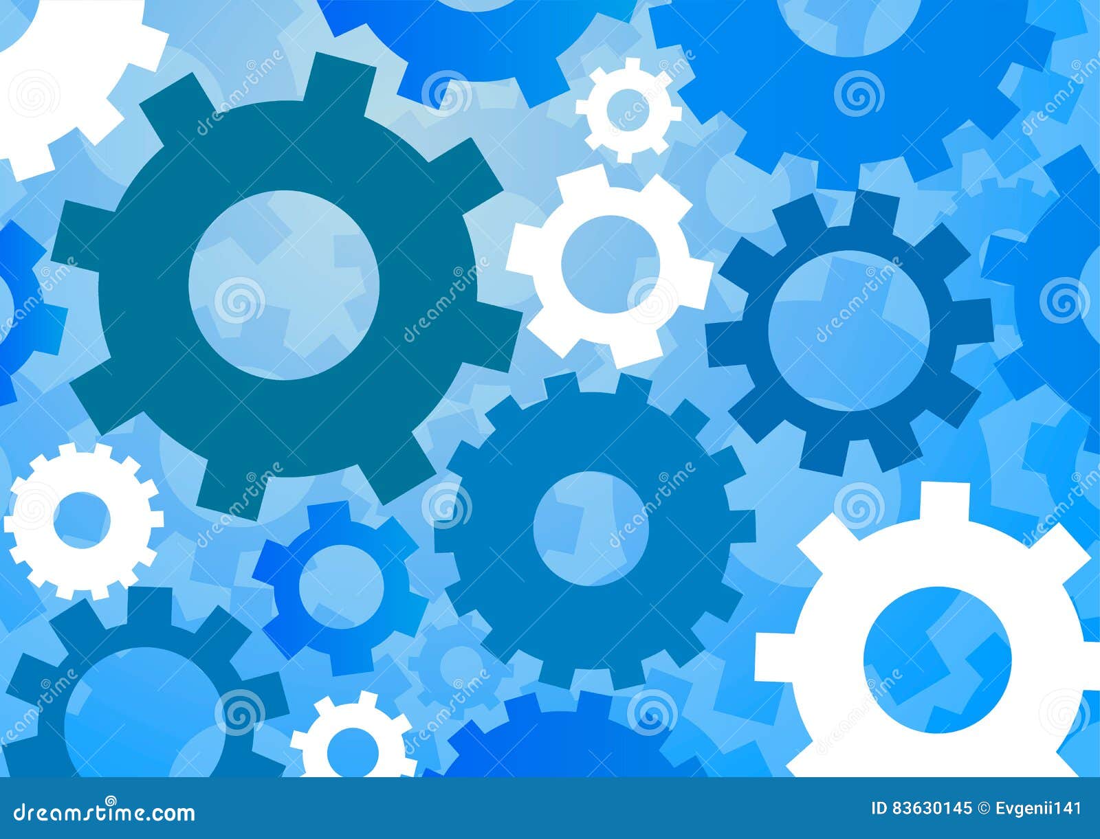 Abstract Background with Gears. the Settings and Parameters of the ...