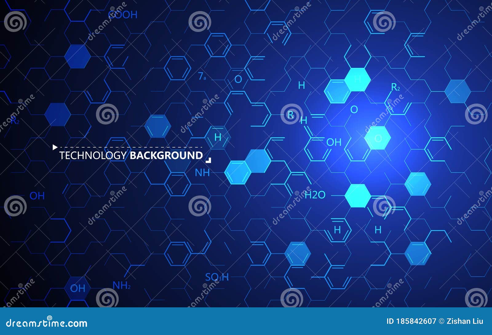 The Abstract Background of Gene Coding Stock Vector - Illustration of ...