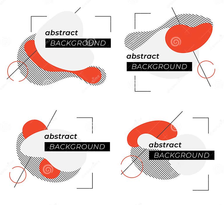 Abstract Background with Geometric Elements and Patterns in Three ...