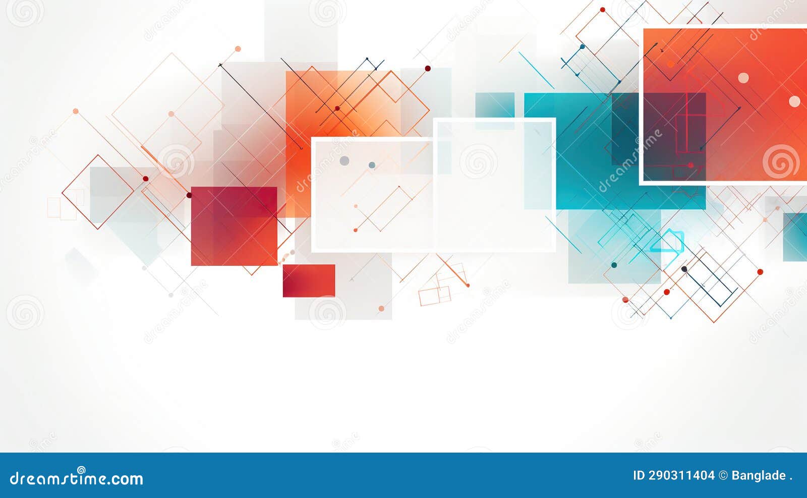 Abstract Background with Geometric Elements. Vector Illustration for ...