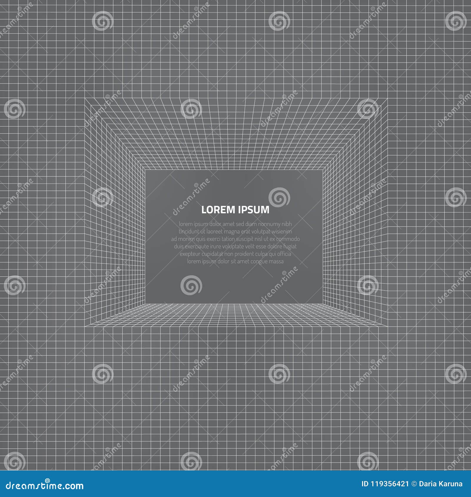 Abstract Background with Geometric Grid. Optical Illusion of the ...