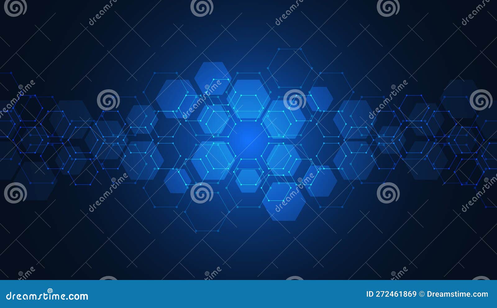 Abstract Background with Geometric Shapes and Hexagon Pattern Stock ...