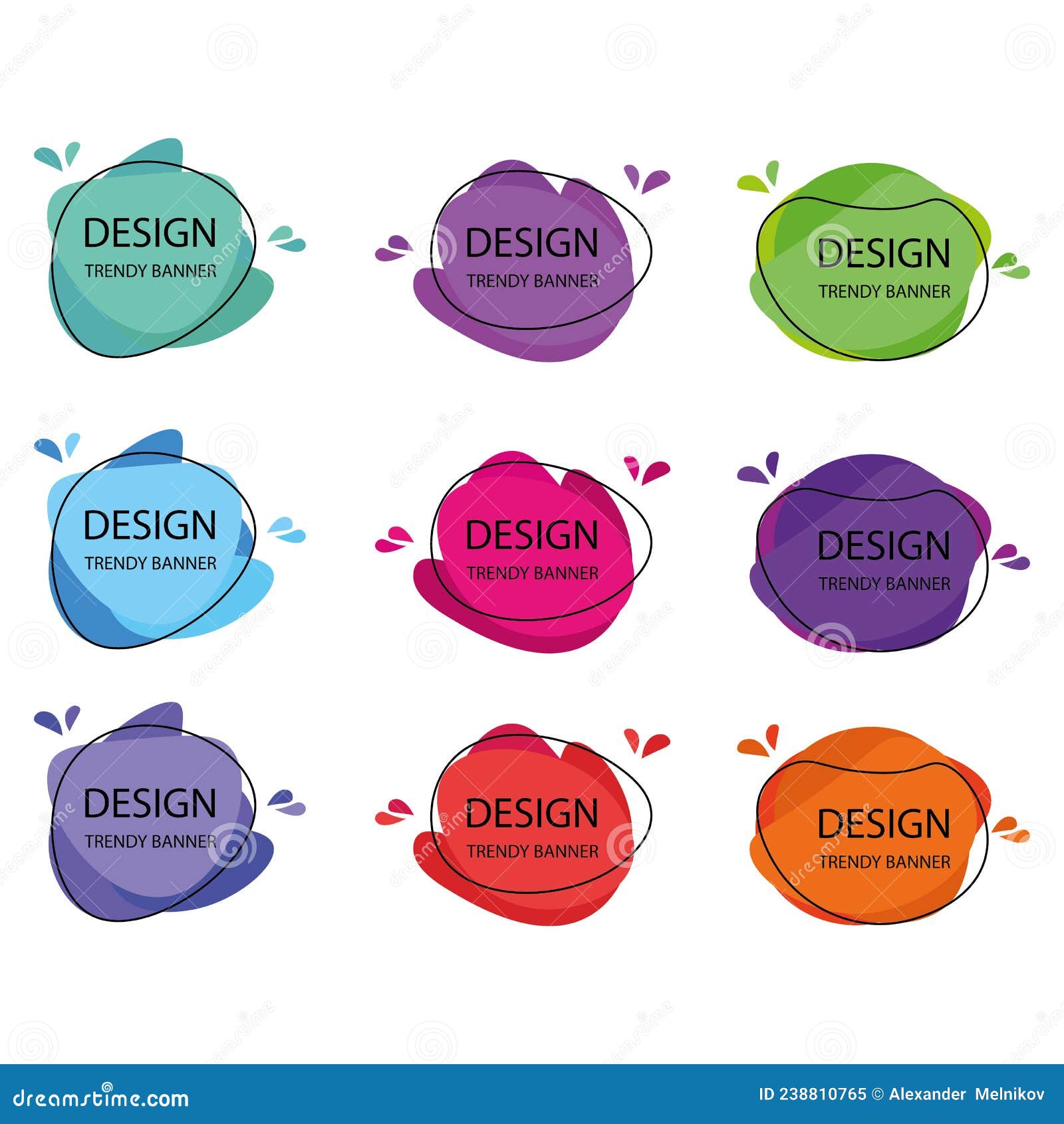 Abstract Background, Geometric Shapes Icon for Lettering. Vector ...