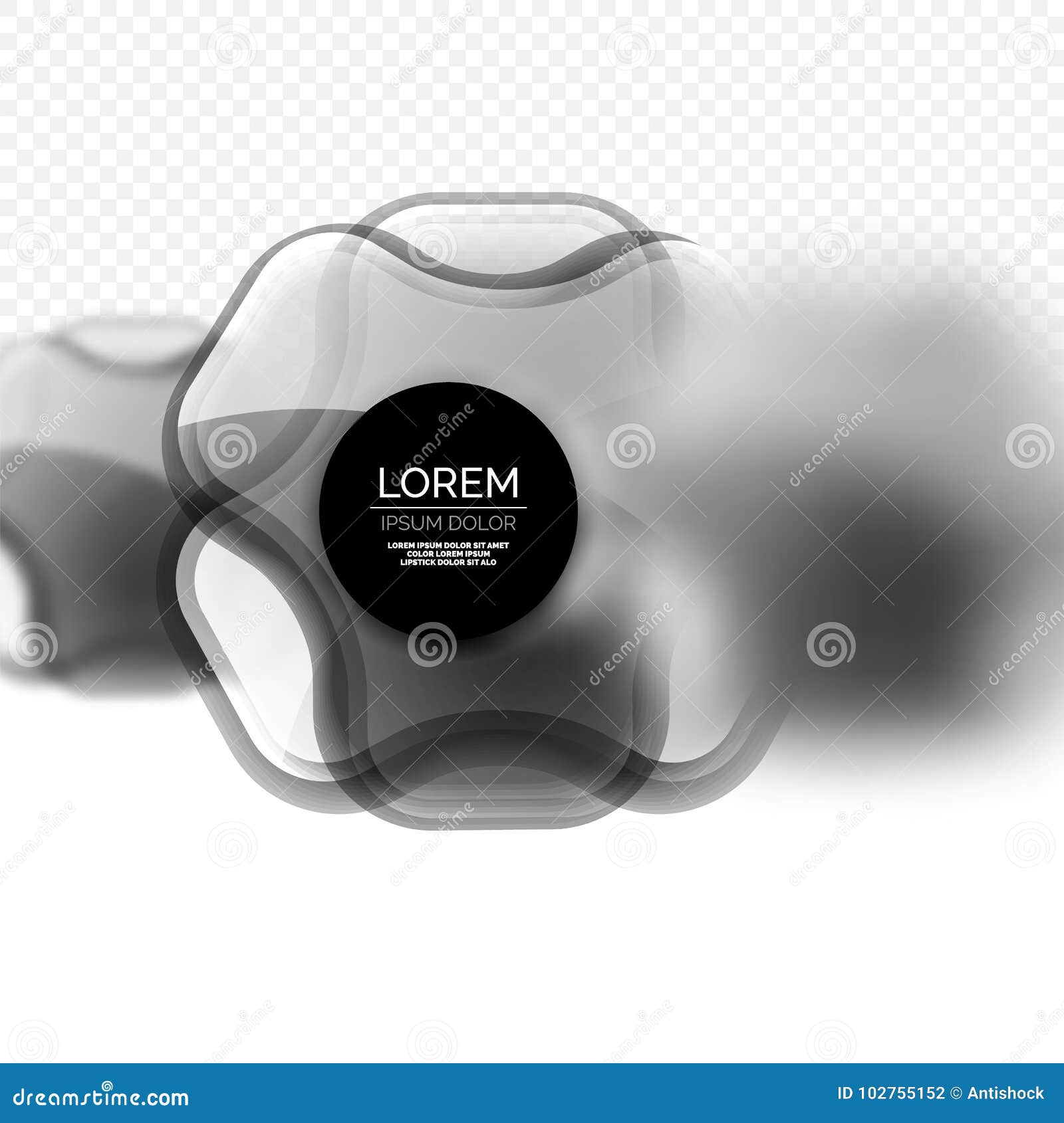 Abstract Background, Glass Minimal Cross Shapes with Blurred Effects ...