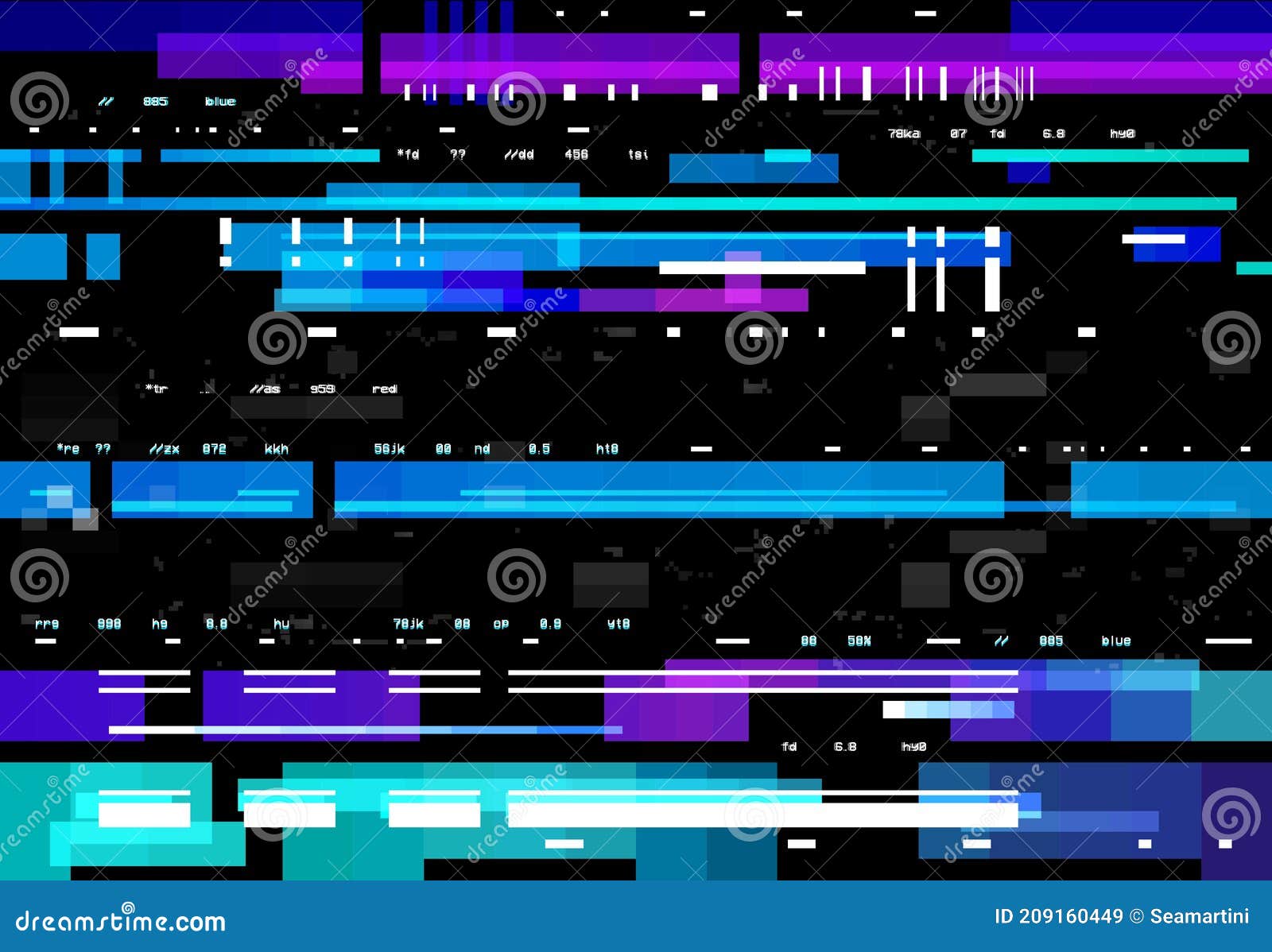 Abstract Background with Glitch Vector Effect Stock Vector ...