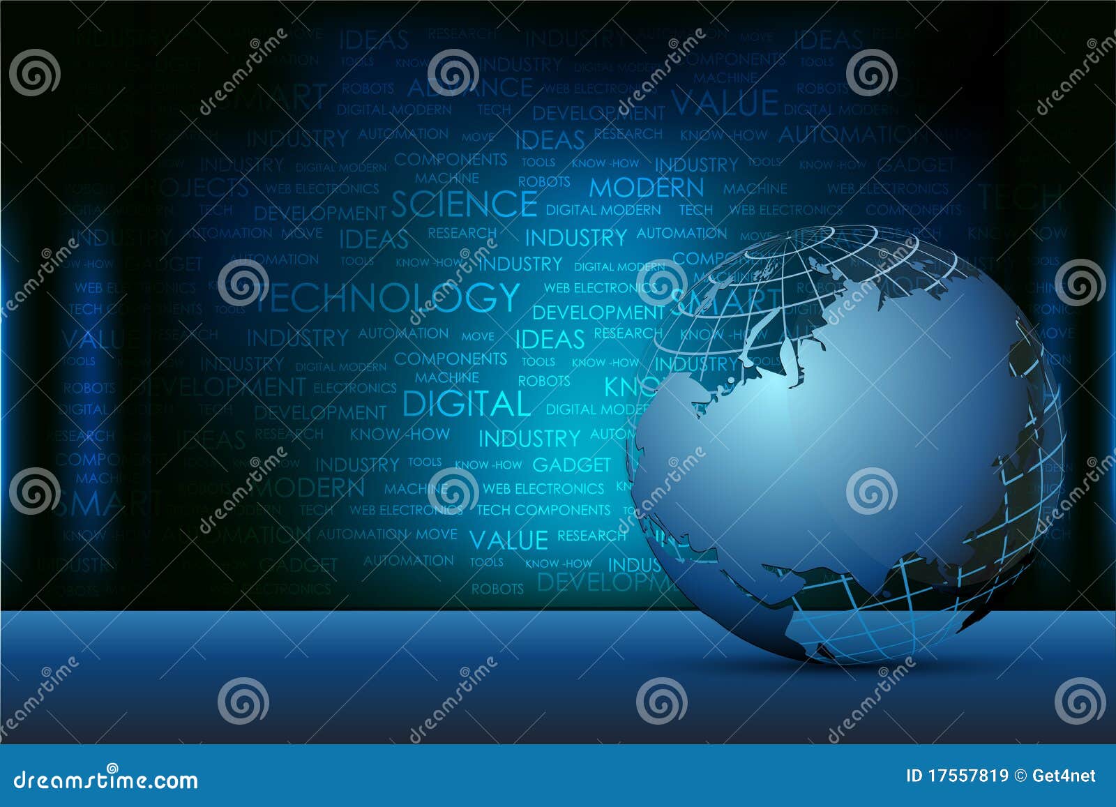 Abstract Background with Globe Stock Vector - Illustration of geodesy ...