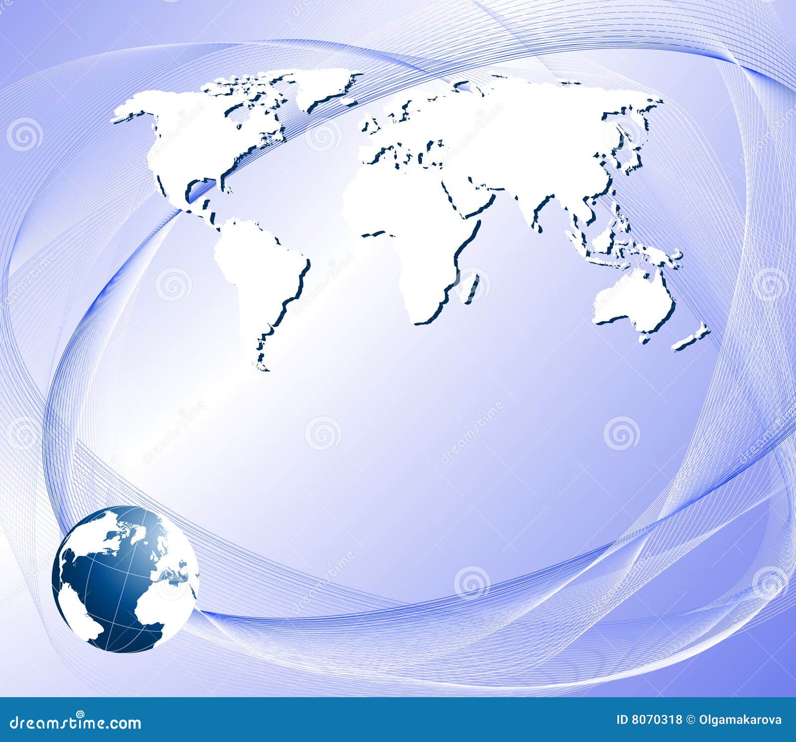 Abstract Background with a Globe Stock Vector - Illustration of graphic ...