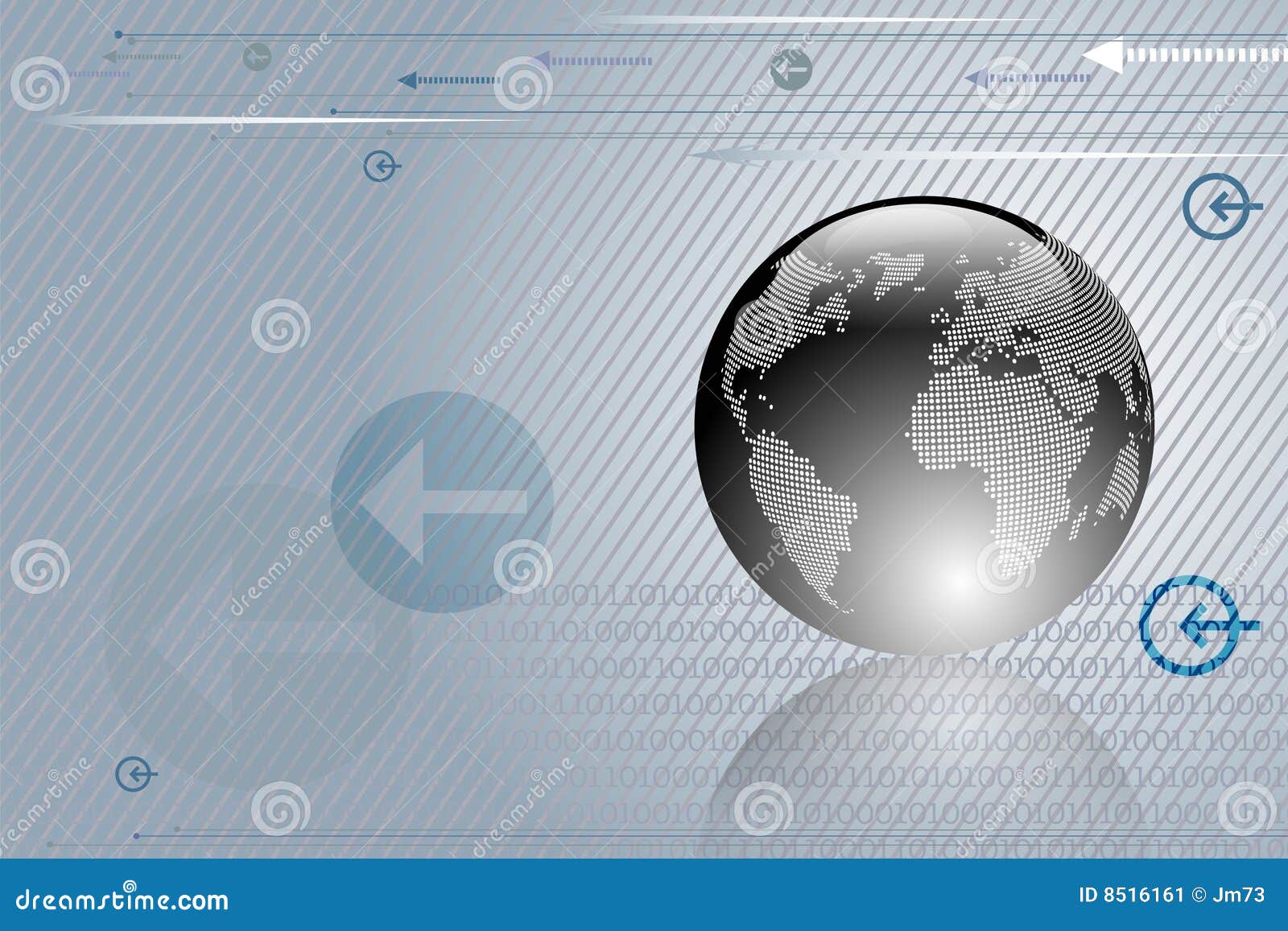 Abstract Background with Globe Stock Illustration - Illustration of ...