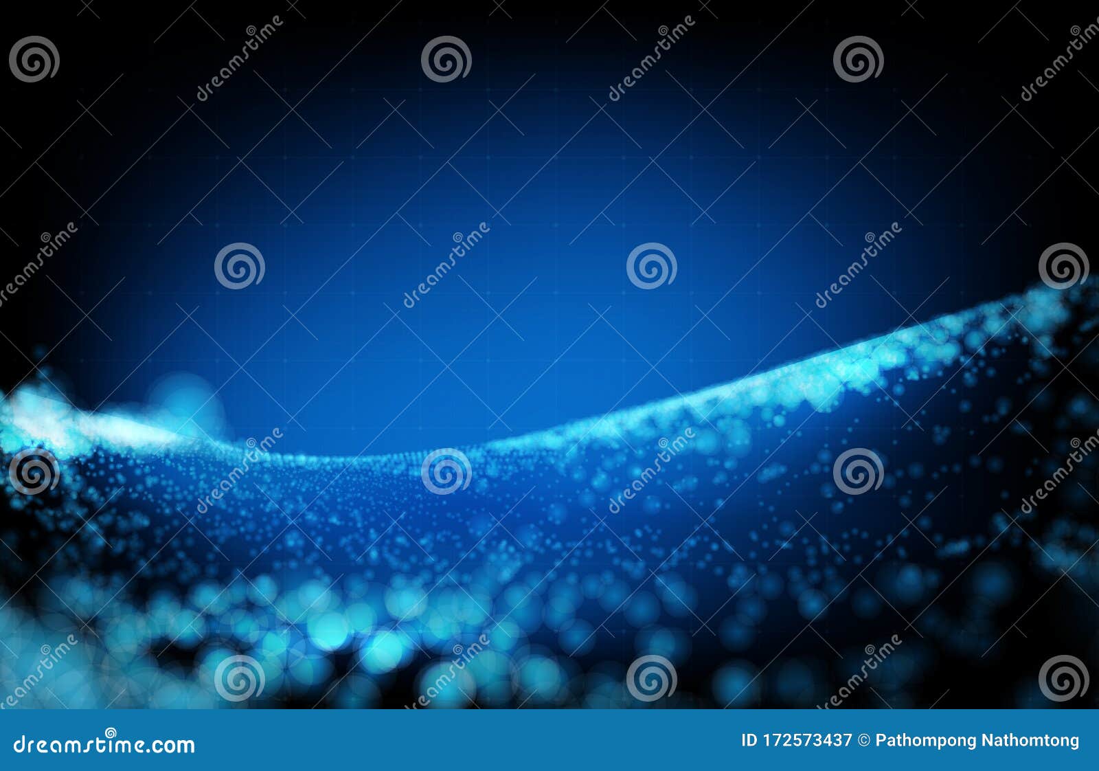 Background of Glow Flowing Data Stream Smooth Wave Stock Vector ...