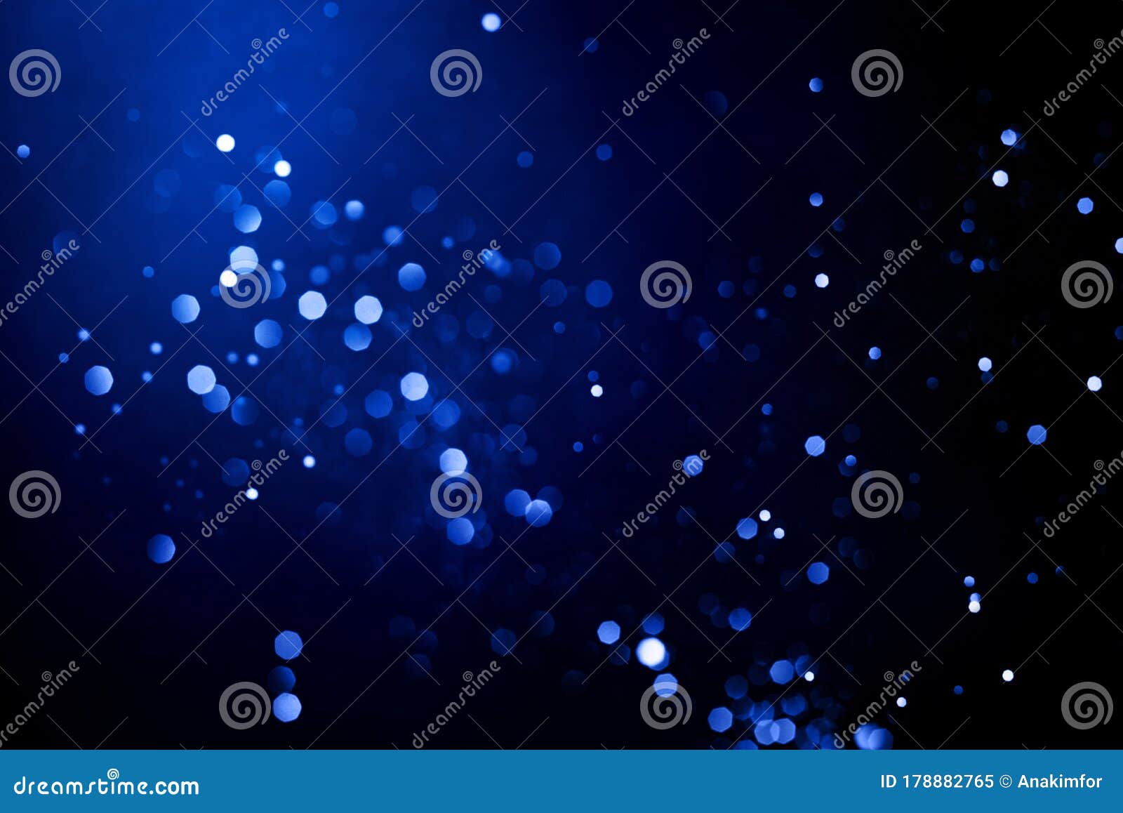 Abstract Background with Glowing Blue Particles. Stock Image - Image of ...