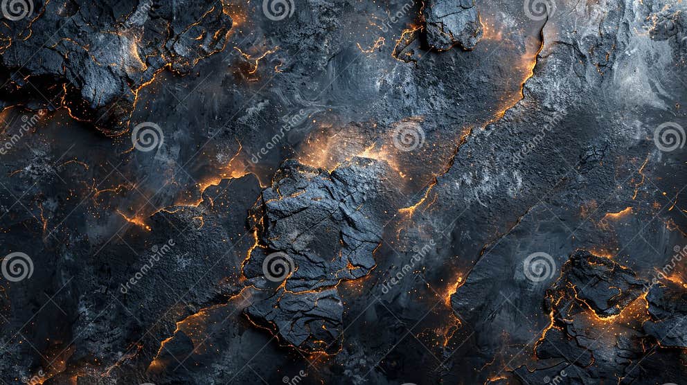 Abstract Background of Glowing Embers and Ash Stock Illustration ...