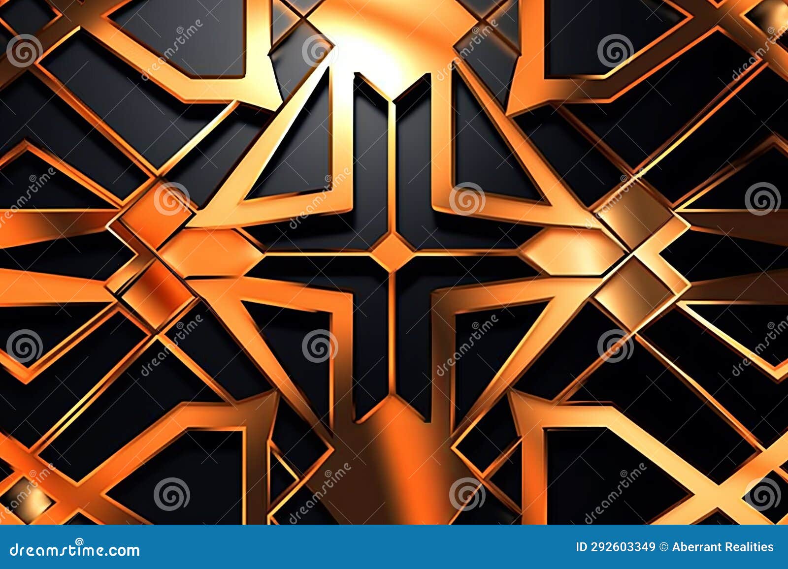An Abstract Background with Gold and Black Geometric Shapes Stock ...