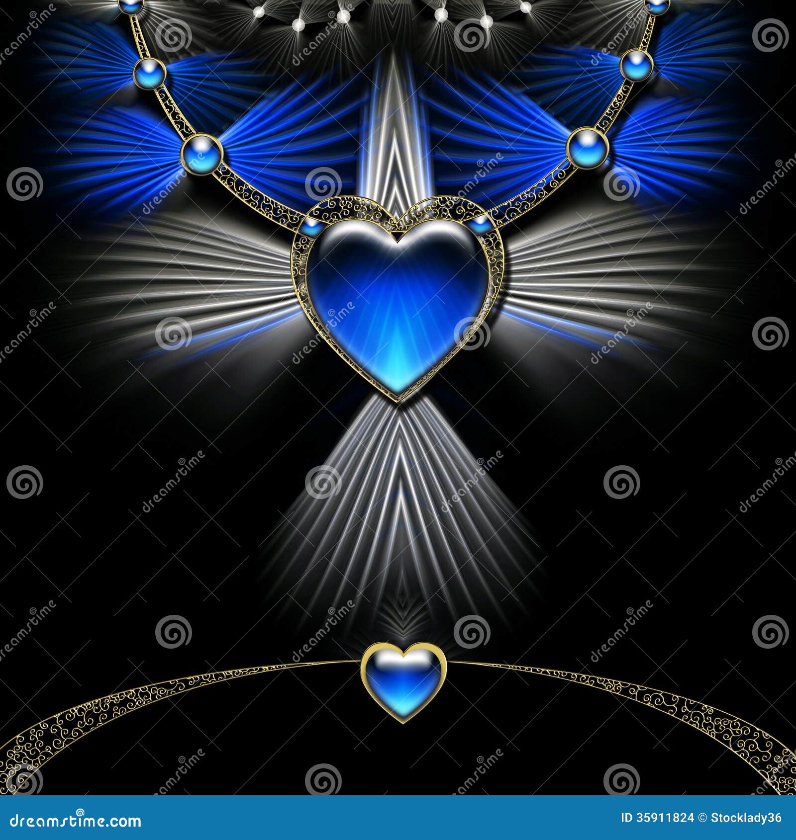 Abstract Background with Gold Embellishment Stock Illustration ...