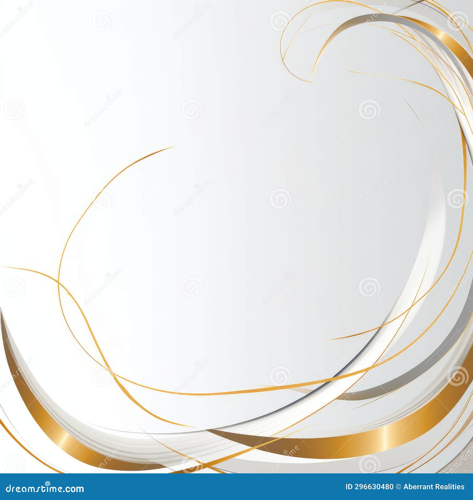 An Abstract Background with Gold and Silver Swirls Stock Illustration ...