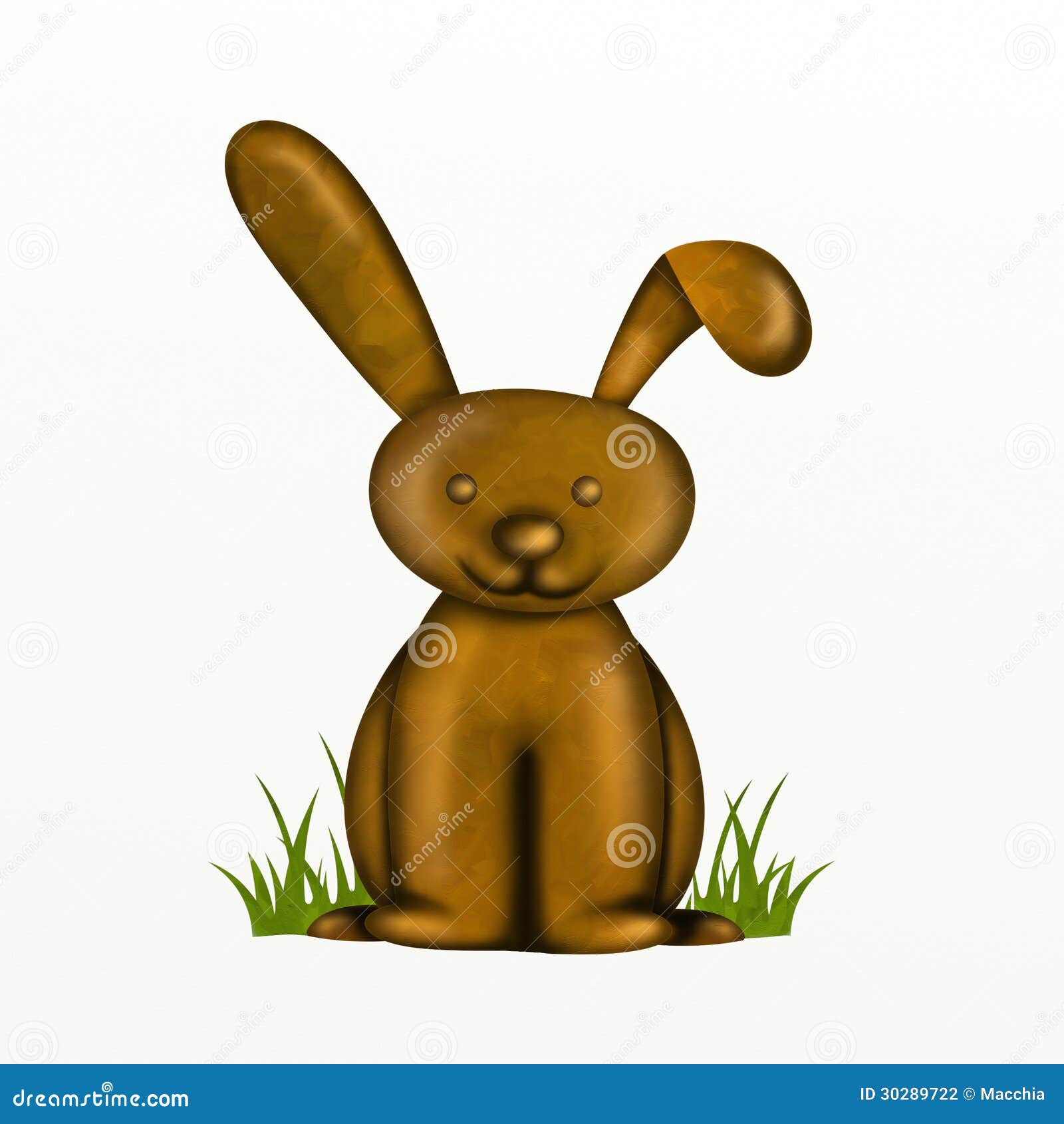Golden rabbit stock illustration. Illustration of animal - 30289722
