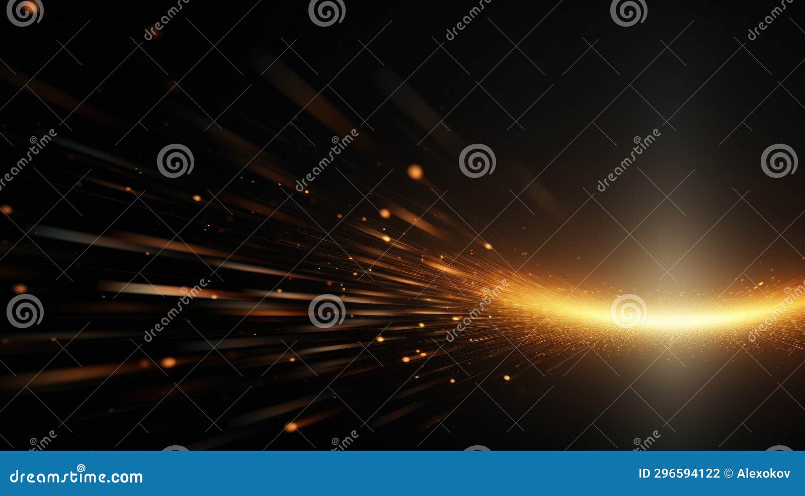 Abstract Background with Golden Rays and Sparks. Illustration Stock ...