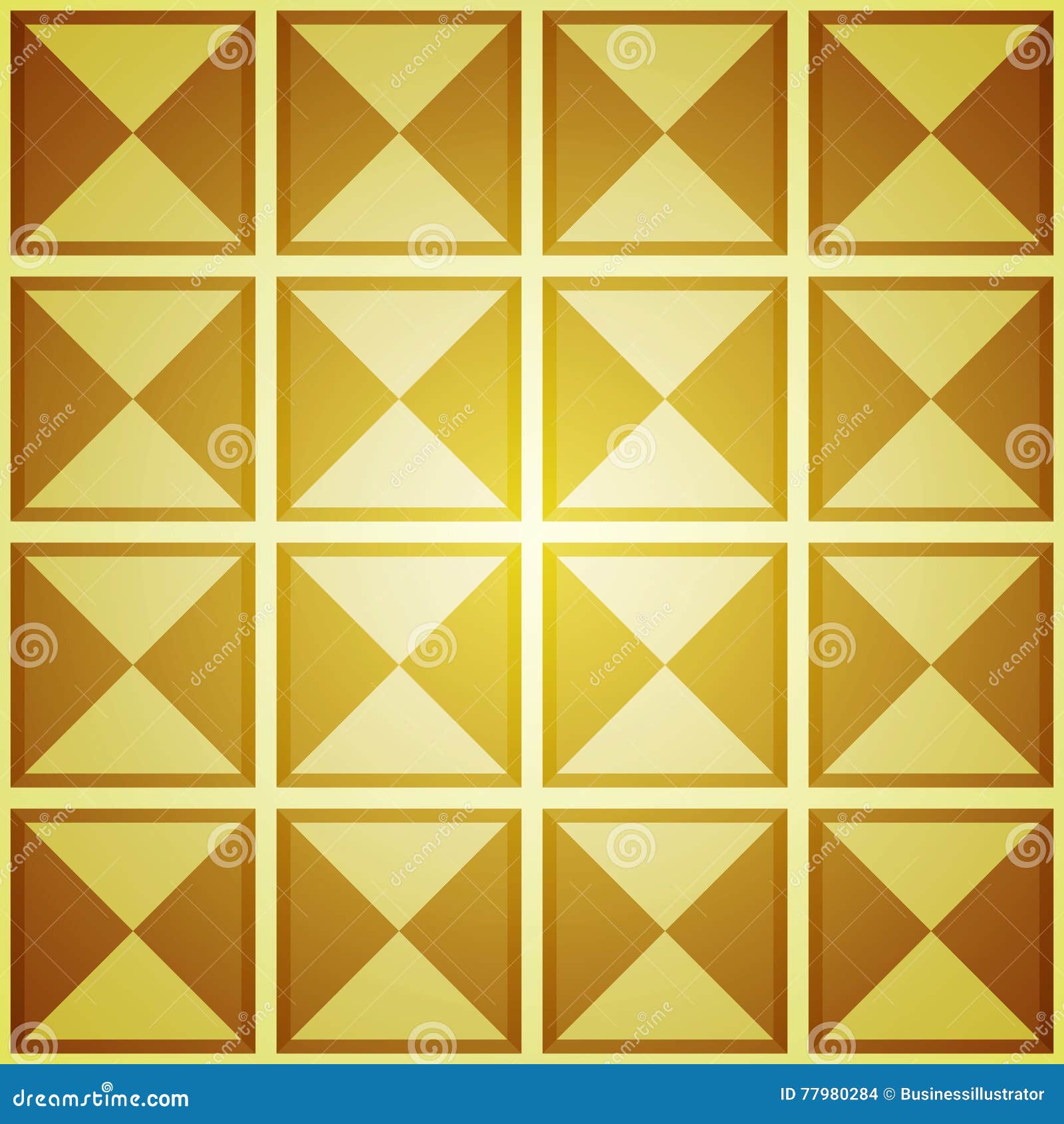Abstract Background with Golden Squares. Stock Vector - Illustration of ...