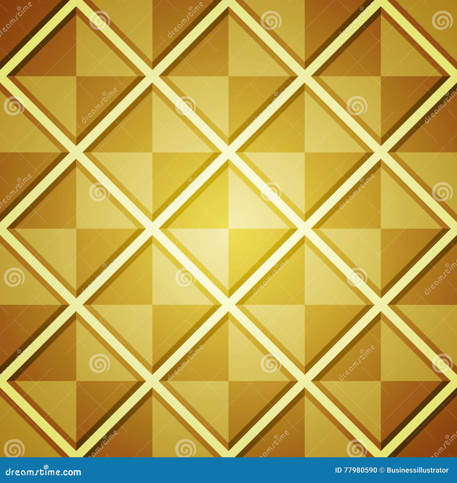 Abstract Background with Golden Squares. Stock Vector - Illustration of ...