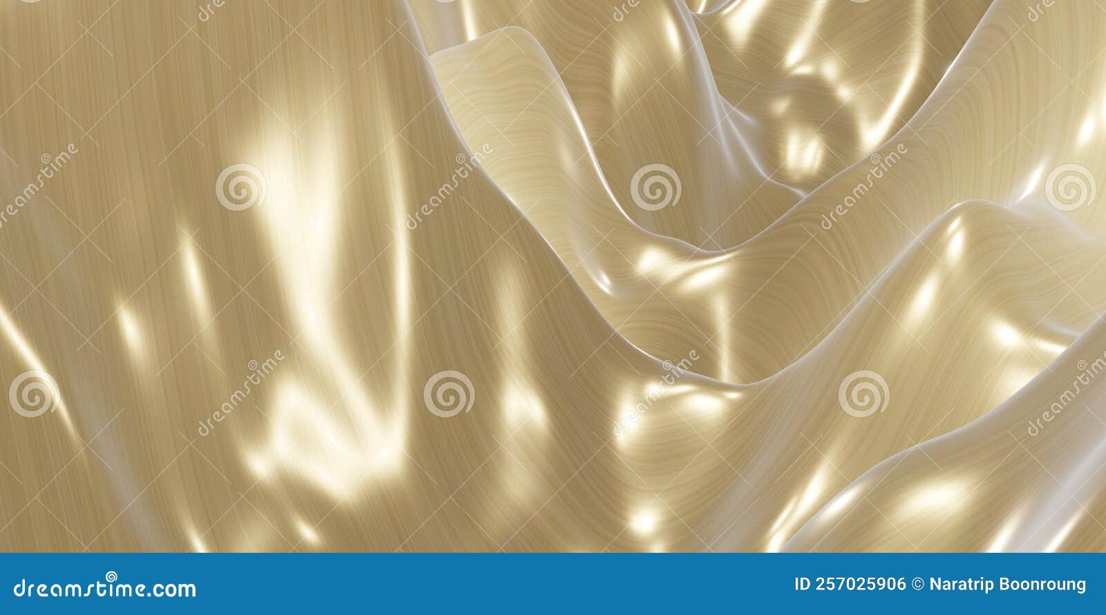 Abstract Background Golden Waves Warped Texture 3d Illustration Stock ...