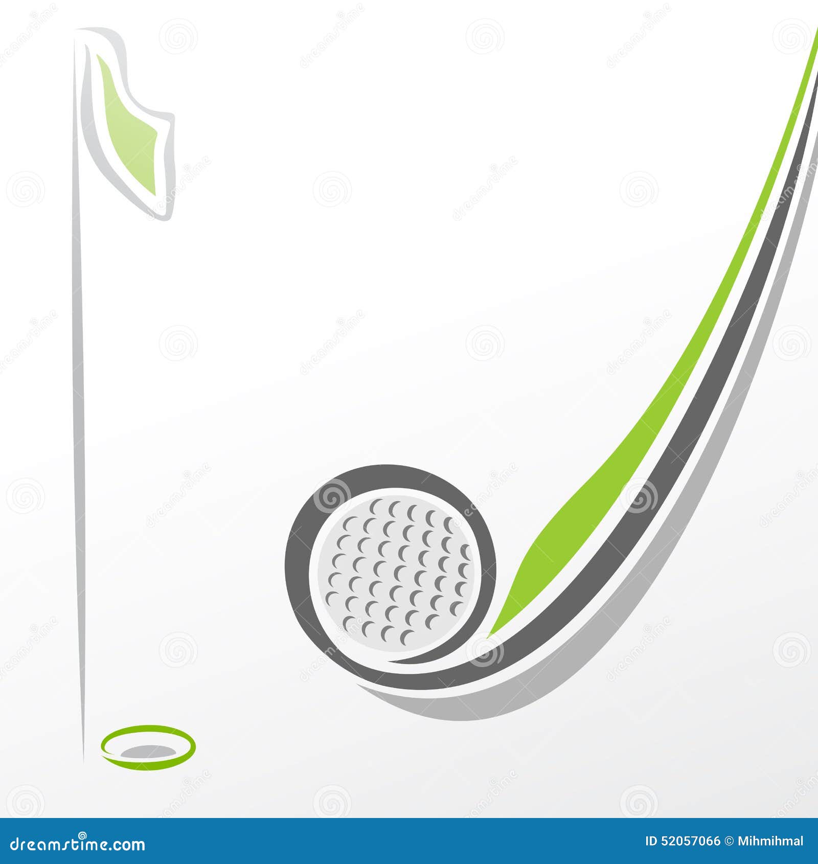 Abstract Background on the Golf Theme Stock Vector - Illustration of ...