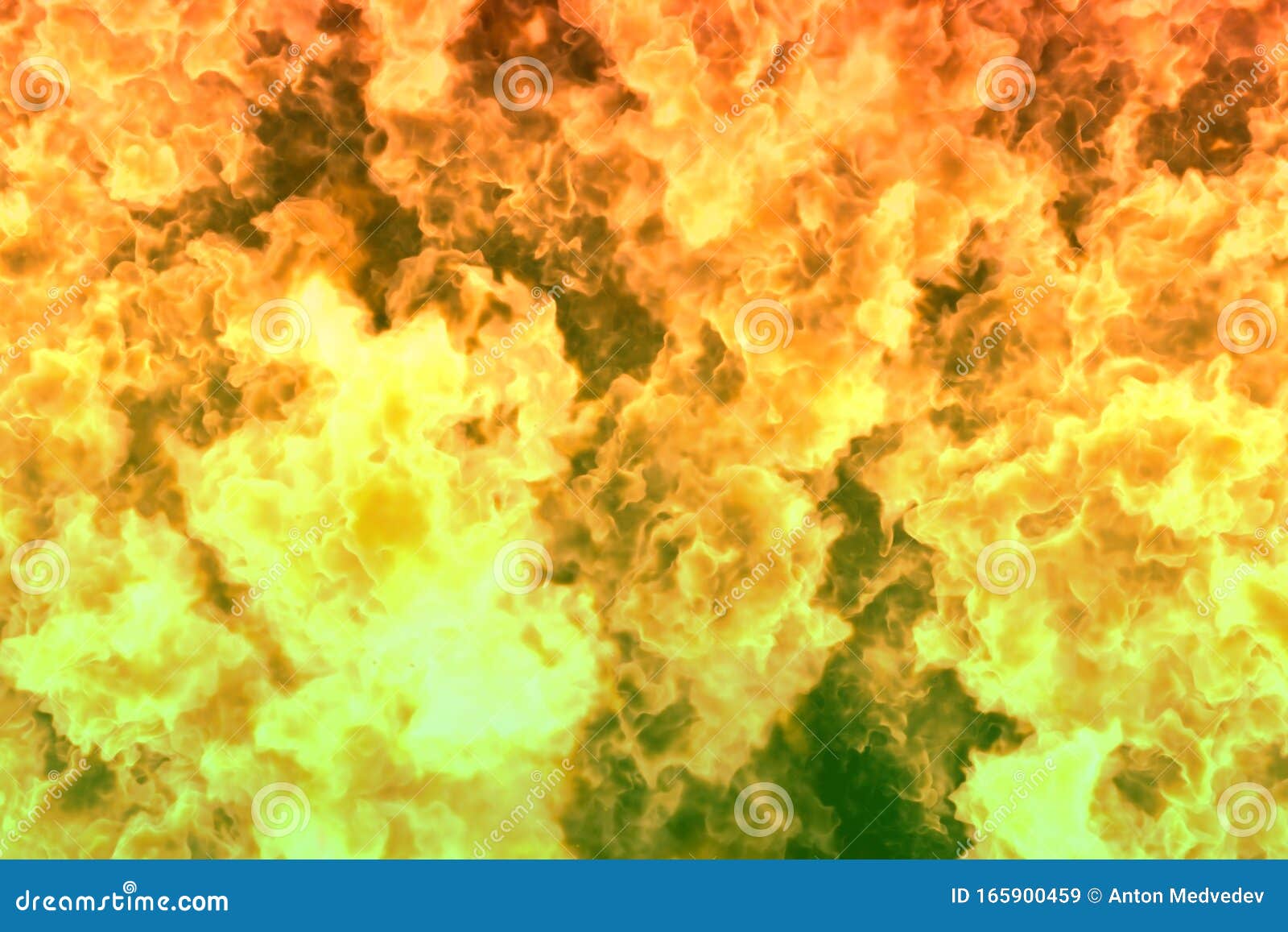Abstract Background - Gothic Flaming Fire Texture, Fire 3D Illustration ...