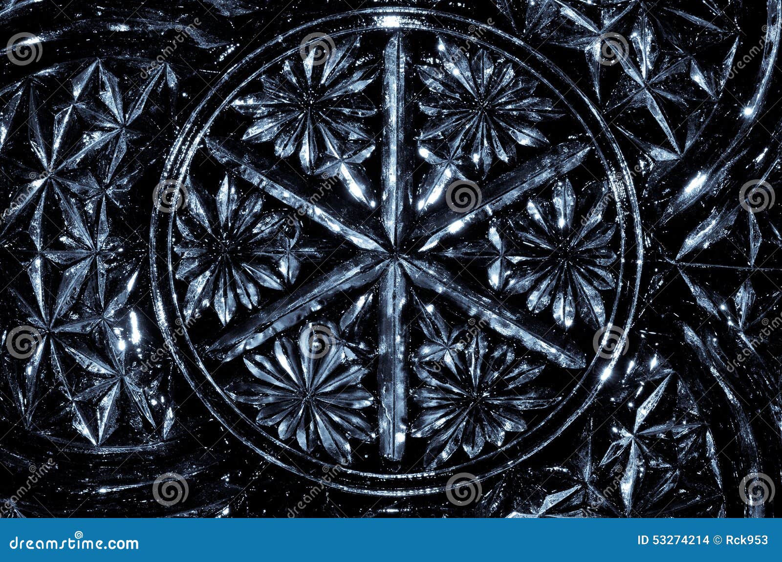 Abstract Background: Gothic Pattern in Cut Glass Stock Photo - Image of ...