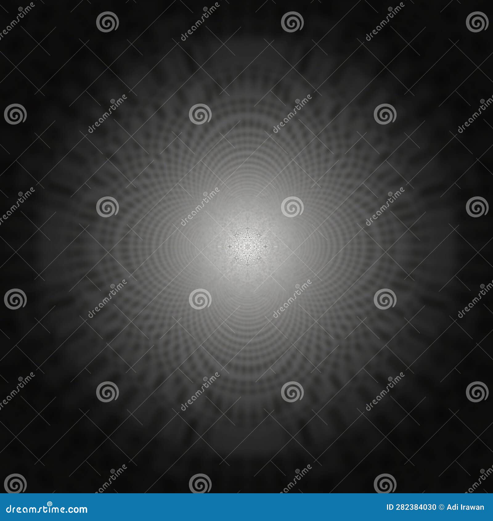 Abstract Background Gradient Image in Black and White Spiral Center ...