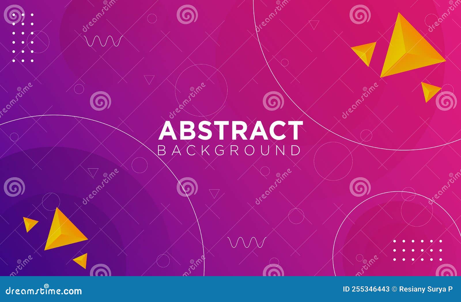 Abstract Background with Gradient Triangle Elements Stock Vector ...