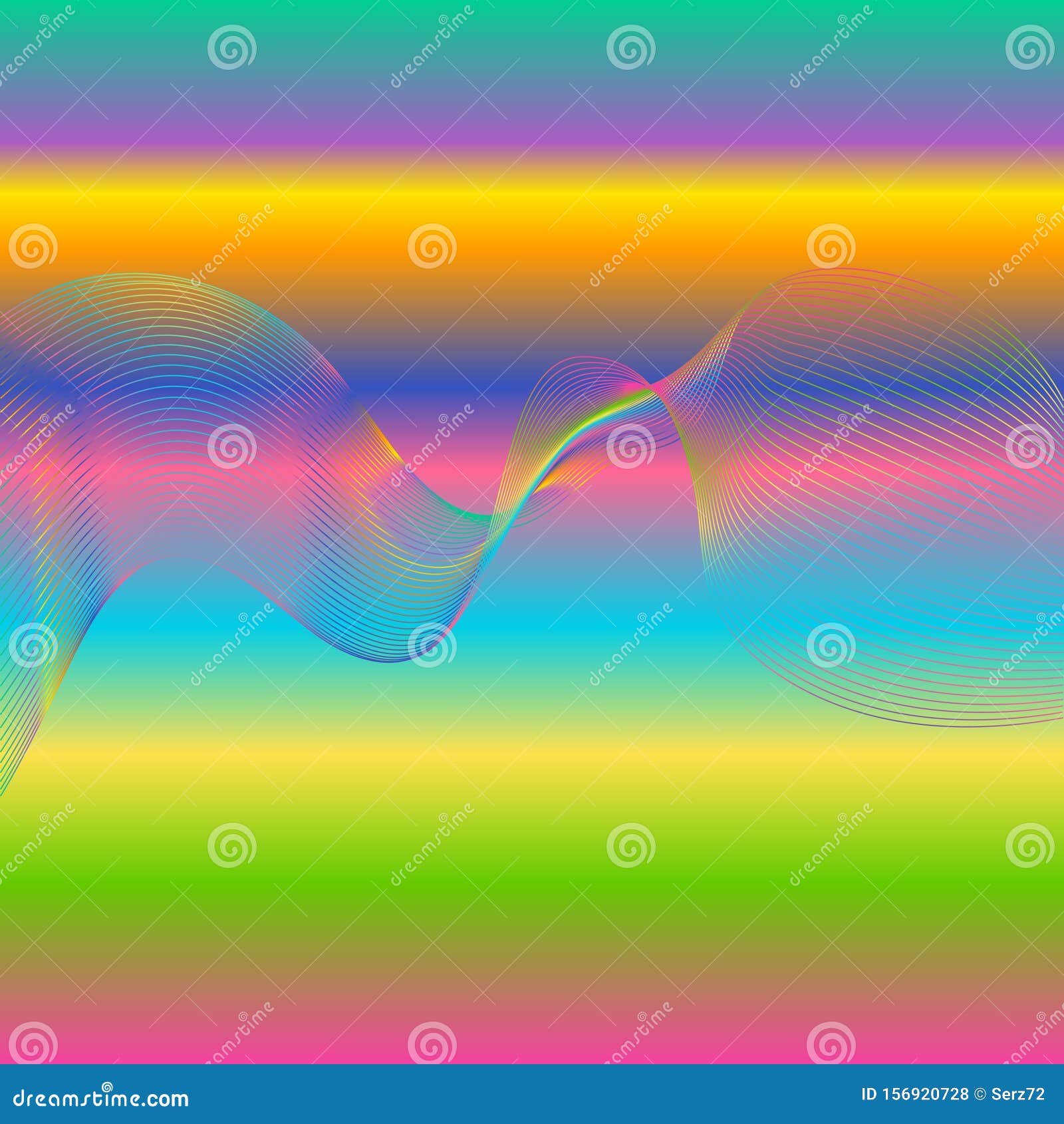 Abstract Background with Gradient Waves Stock Vector - Illustration of ...