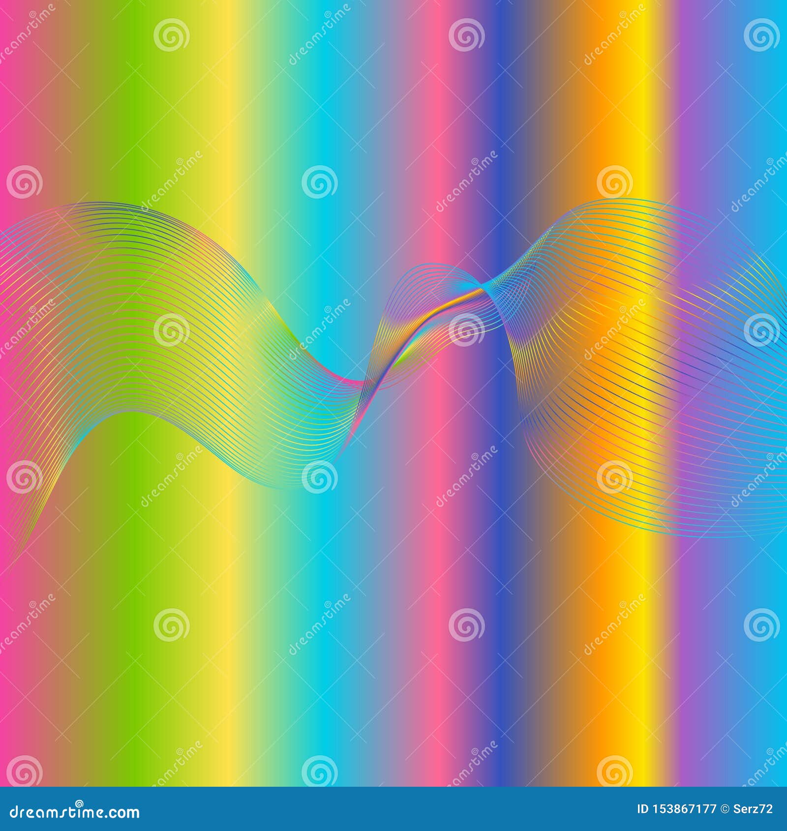 Abstract Background with Gradient Waves Stock Vector - Illustration of ...