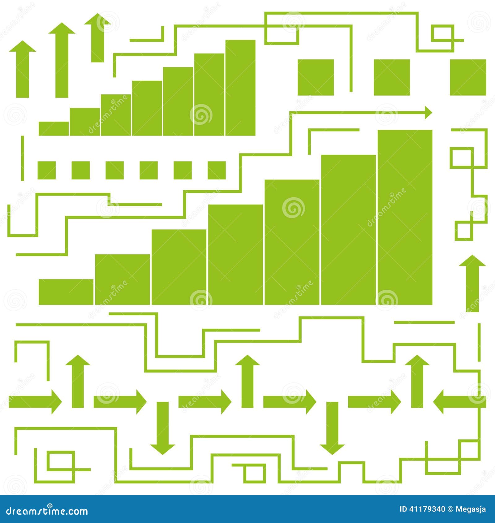 Abstract Background with a Graph Stock Vector - Illustration of line ...