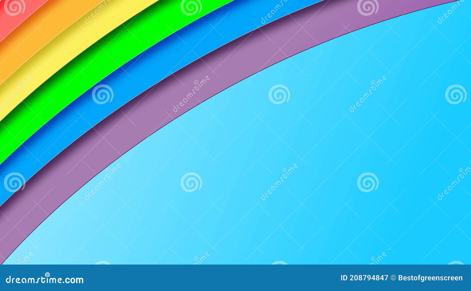 Abstract Background of Graphic Elements - Bows in Rainbow Colors on a ...