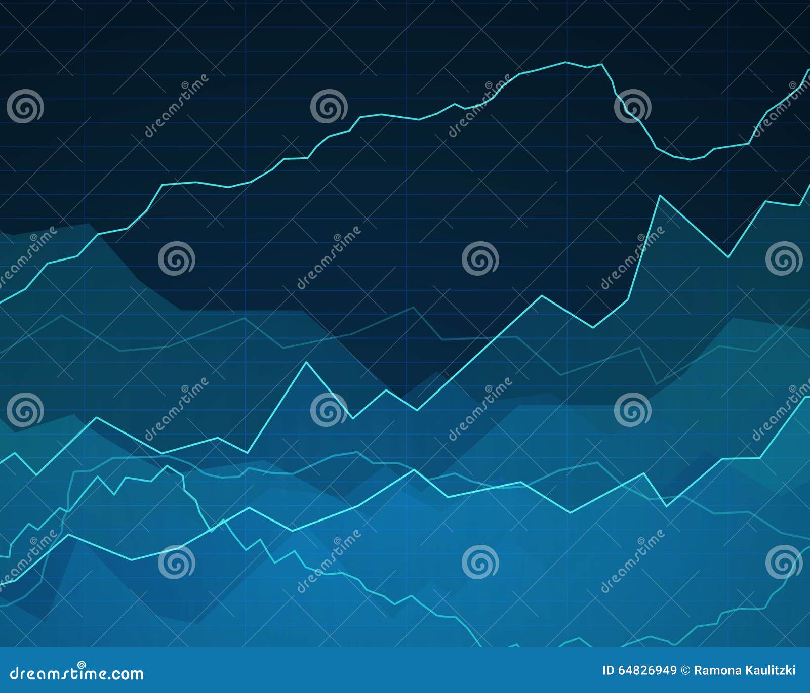 Abstract Background with Graphs Stock Illustration - Illustration of ...