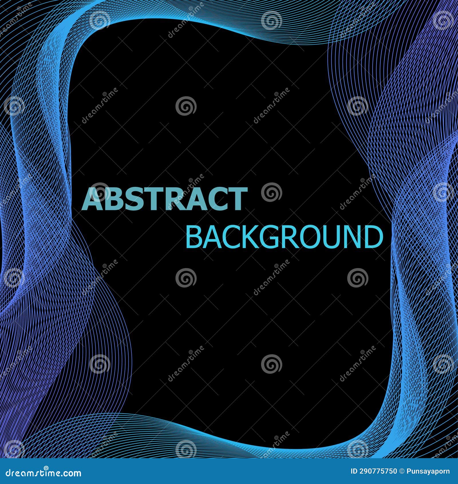 Abstract Background with Green and Blue Lines Wave Stock Illustration ...